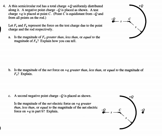 In case E a positive point charge with +Q is a | Chegg.com