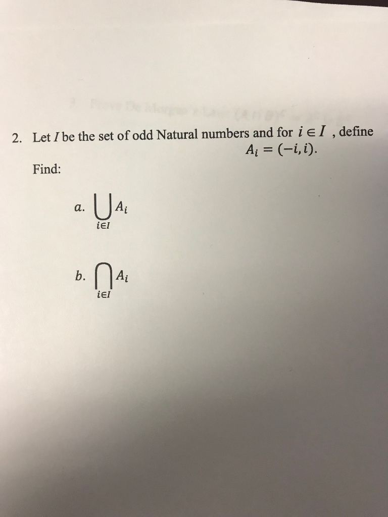 Solved 2 Let Ibe The Set Of Odd Natural Numbers And For I Chegg solved-2-let-ibe-the-set-of-odd-natural-numbers-and-for-i-chegg