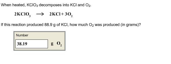 Solved When heated, KClO3 decomposes into KCl and O2. 2KClO3 | Chegg.com