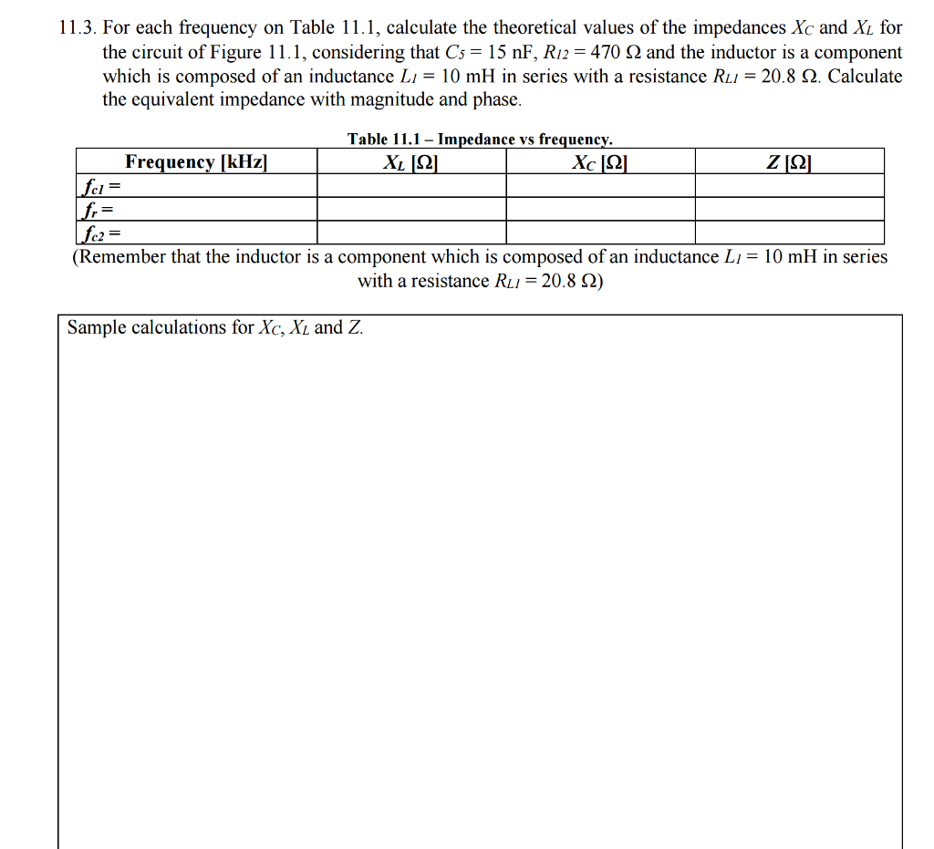 Solved Experiment 1: Resonance in a Series RLC Circuit | Chegg.com