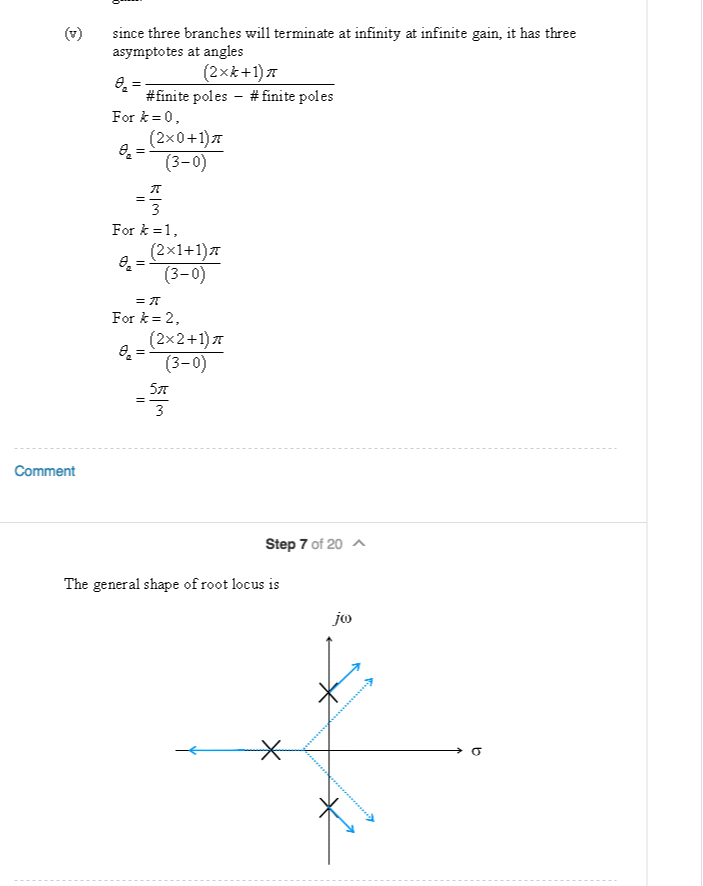 Solved (v) Since three branches will terminate at infinity | Chegg.com