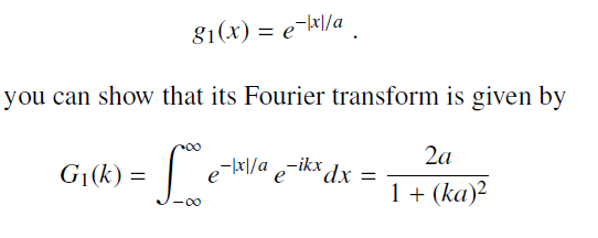 Solved Show me how to find Fourier Transform of g1(x). The | Chegg.com