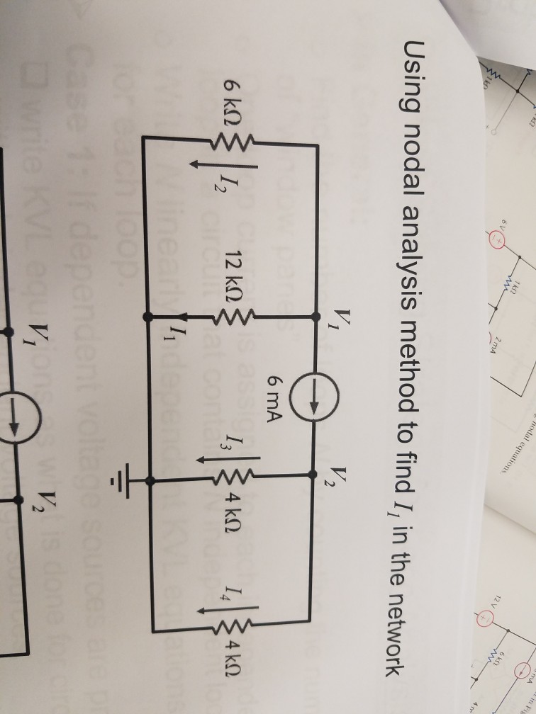 Solved Using nodal analysis method to find I, in the network | Chegg.com