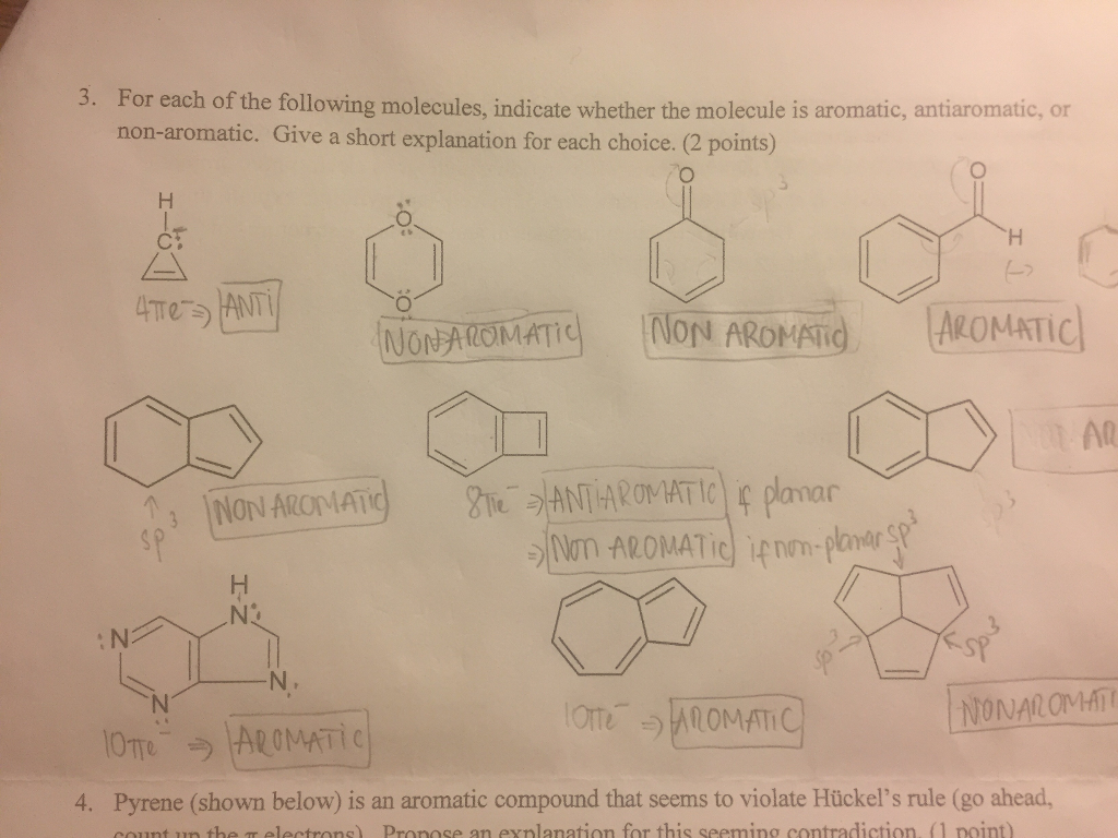 Solved For each of the following molecules, indicate whether | Chegg.com