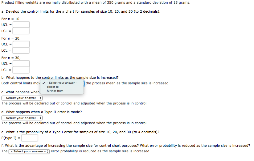 Solved Product filling weights are normally distributed with | Chegg.com