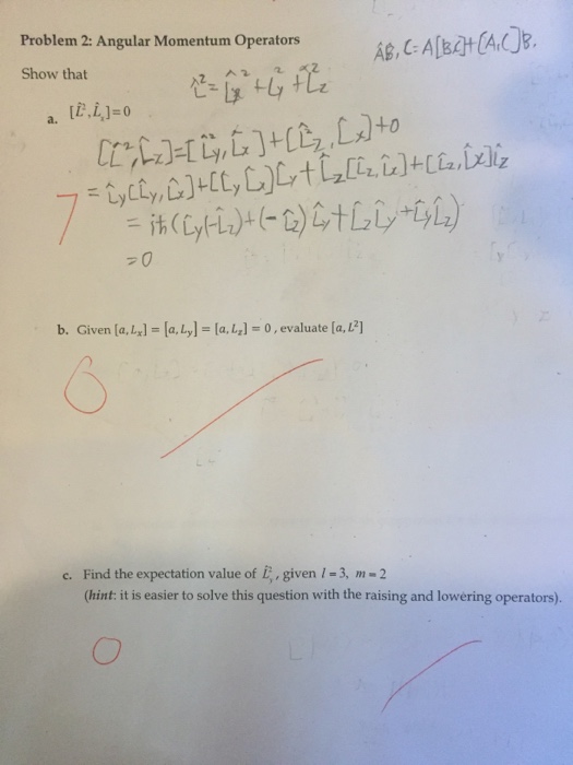 Solved Angular Momentum Operators Show that.[L,L_x] = 0 | Chegg.com