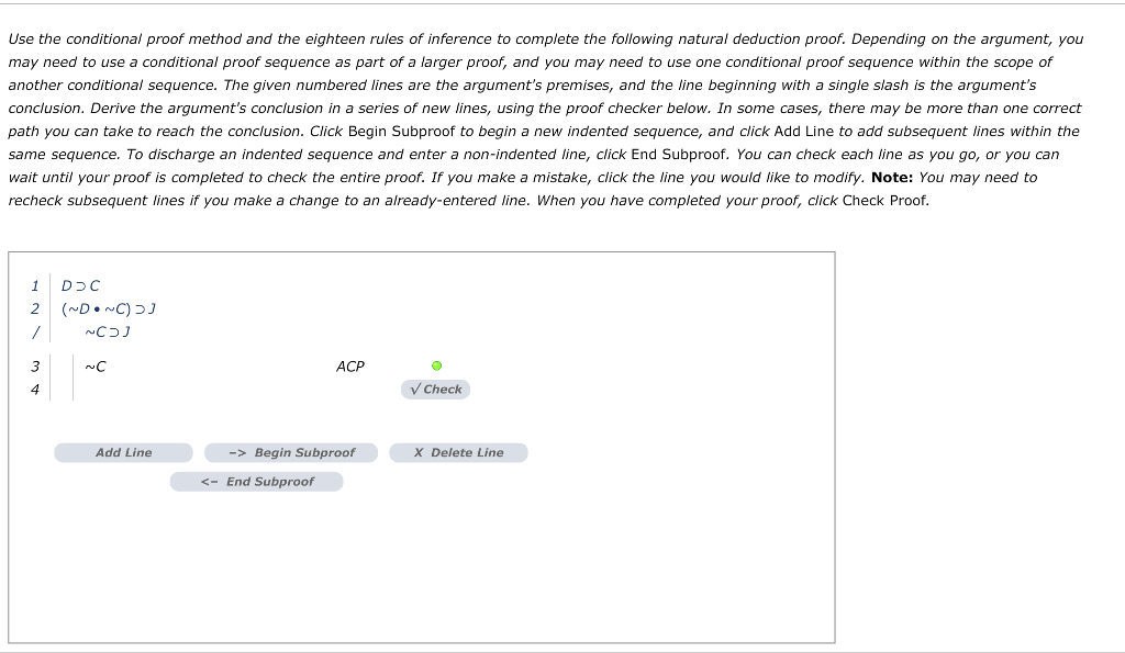 Solved Use the conditional proof method and the eighteen | Chegg.com