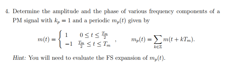 Solved 4. Determine the amplitude and the phase of various | Chegg.com