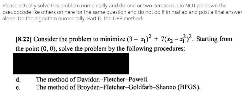 Please actually solve this problem numerically and do | Chegg.com