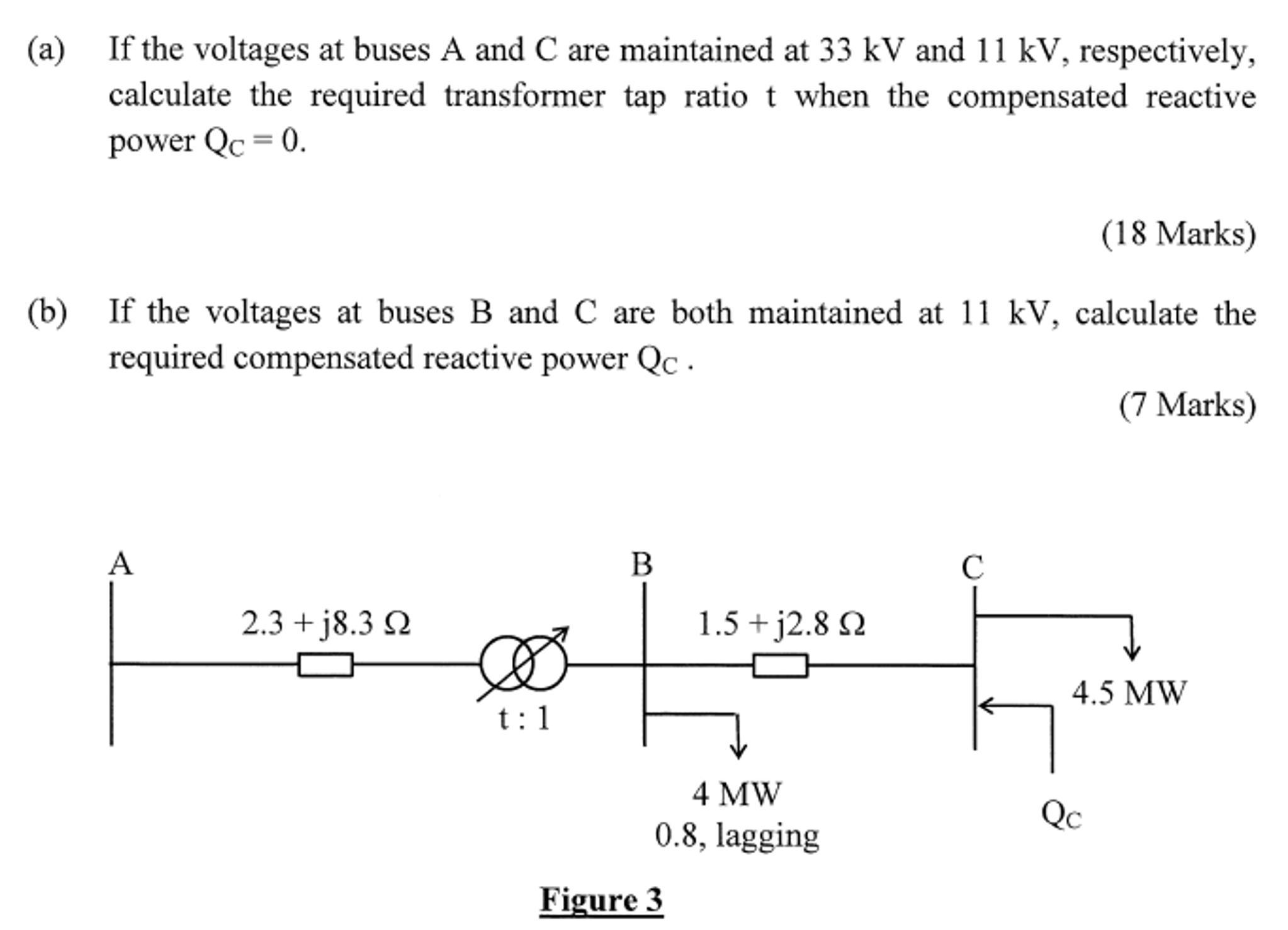 Solved 1. Consider the three-bus system as shown in Figure | Chegg.com