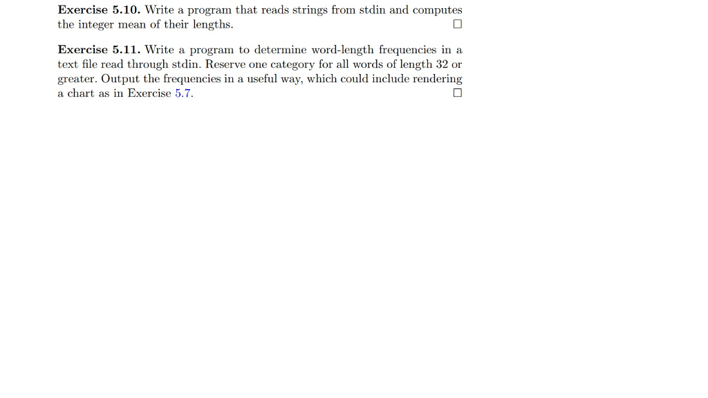 Solved Exercise 5 10 Write A Program That Reads Strings