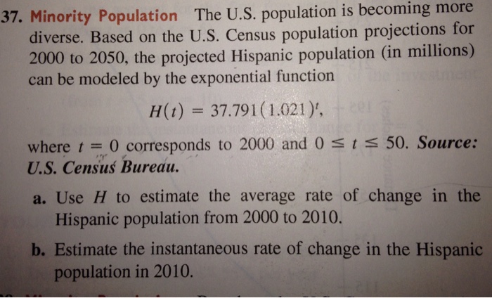 Solved The U.S. population is becoming more diverse. Based | Chegg.com