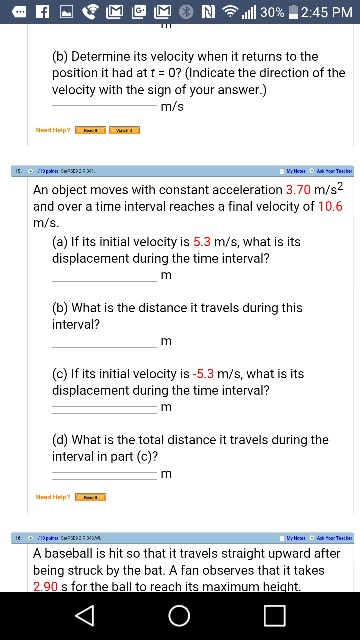 Solved An object moves with constant acceleration 3.70 m/s^2 | Chegg.com