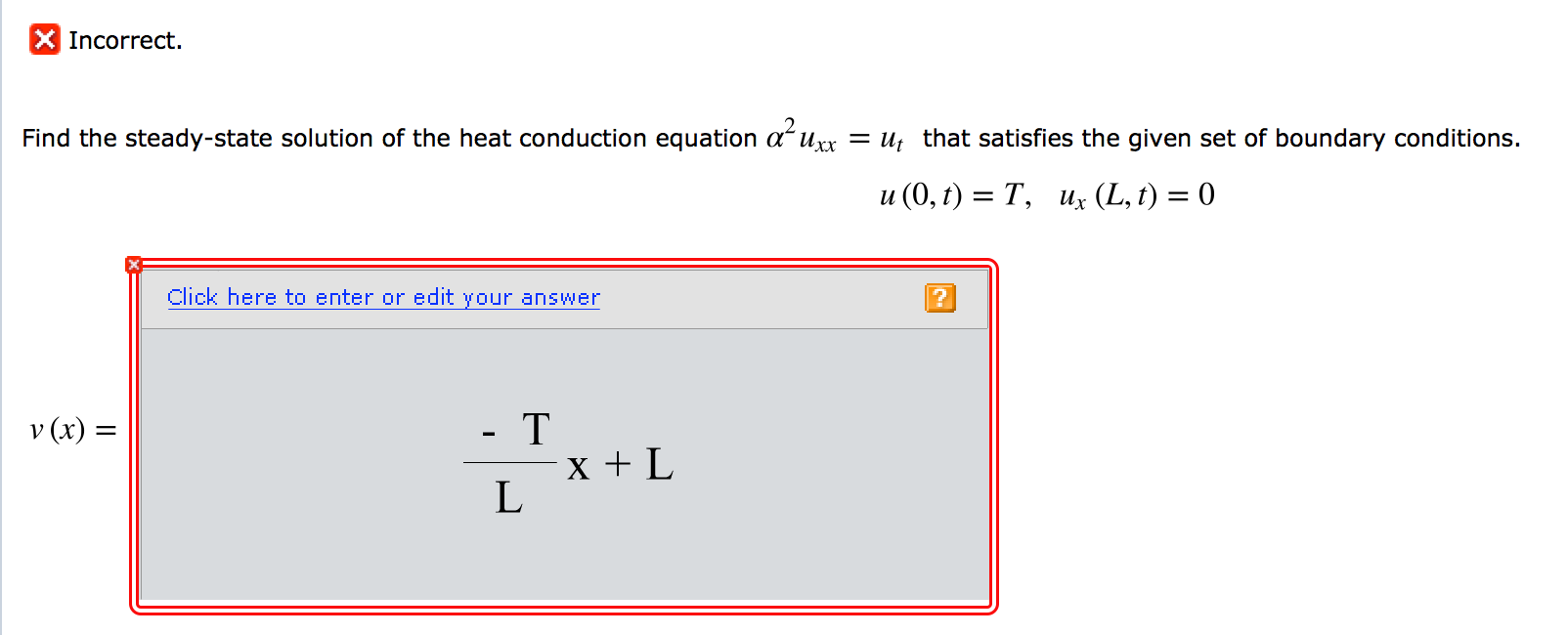 Solved Find the steady-state solution of the heat conduction | Chegg.com