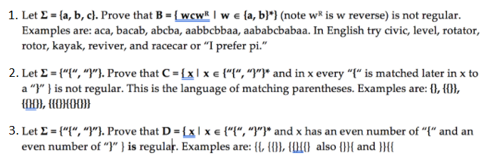 Solved 1. Let Σ = {a, b, d. Prove that B-Lwcy-1 w E {a, b}*) | Chegg.com