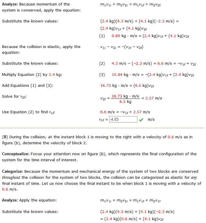 Solved A Two-Body Collision with a Spring A block of mass m1 | Chegg.com