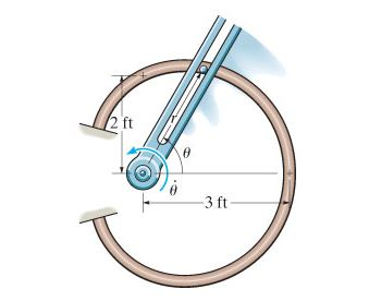 Solved The forked rod is used to move the smooth | Chegg.com