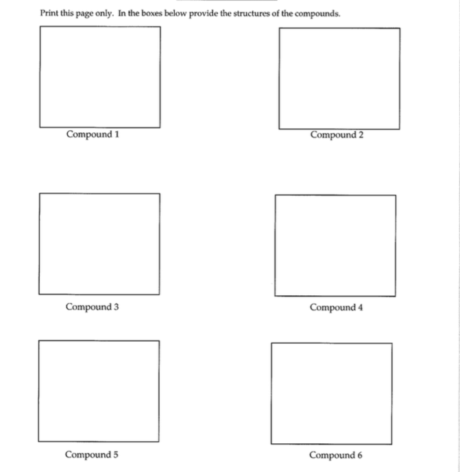 Solved Print this page only. In the boxes below provide the | Chegg.com