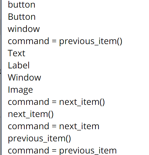 Solved Python Gap Filling Consider a Python GUI program | Chegg.com
