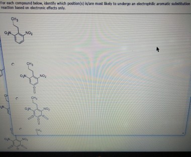 Solved For each compound below, identify which position(s) | Chegg.com