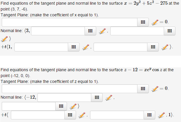 Solved Find equations of the tangent plane and normal line | Chegg.com