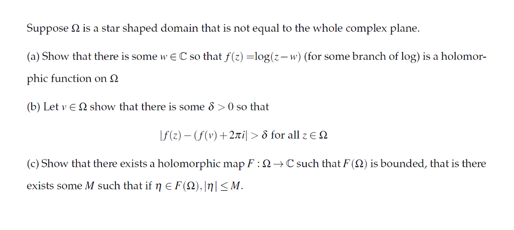 Solved Suppose Ohm is a star shaped domain that is not equal | Chegg.com
