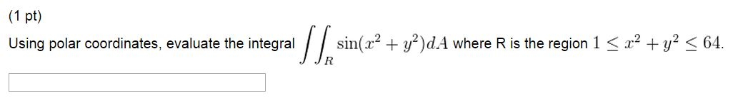 Solved Using Polar Coordinates Evaluate The Integral Double