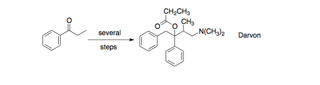 Solved The structure of the analgesic Darvon is shown below. | Chegg.com