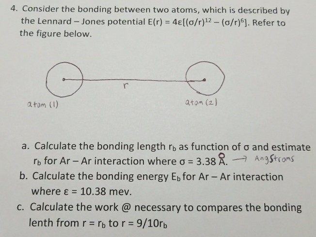 Solved 4. Consider the bonding between two atoms, which is | Chegg.com