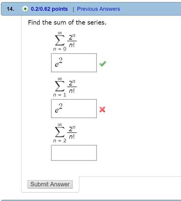 Solved Find the sum of the series. sigma^infinity_n = 0 | Chegg.com