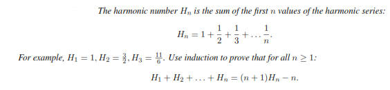 Solved The harmonic number Hn is the sum of the first n | Chegg.com