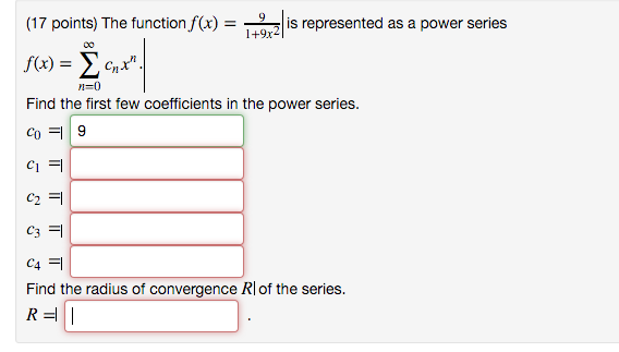 Solved The function f(x) = 9/1 + 9x^2 is represented as a | Chegg.com