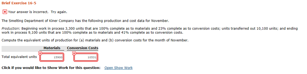 Solved Brief Exercise 16-5 Your answer is incorrect. Try | Chegg.com