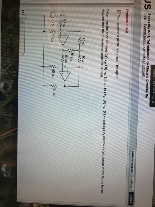 Solved Determine the node voltages (a) v_a, (b) v_b, (c) | Chegg.com