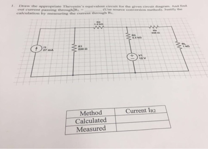 Solved Draw the appropriate Thevenin's equivalent circuit | Chegg.com Solved Draw the appropriate Thevenin's equivalent circuit | Chegg.com