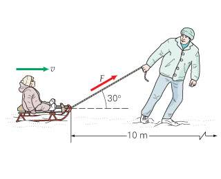 Solved 1) A student could either pull or push, at an angle | Chegg.com