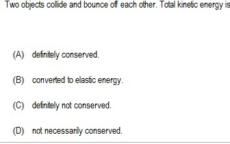 Solved Two objects collide and bounce off each other. Total | Chegg.com