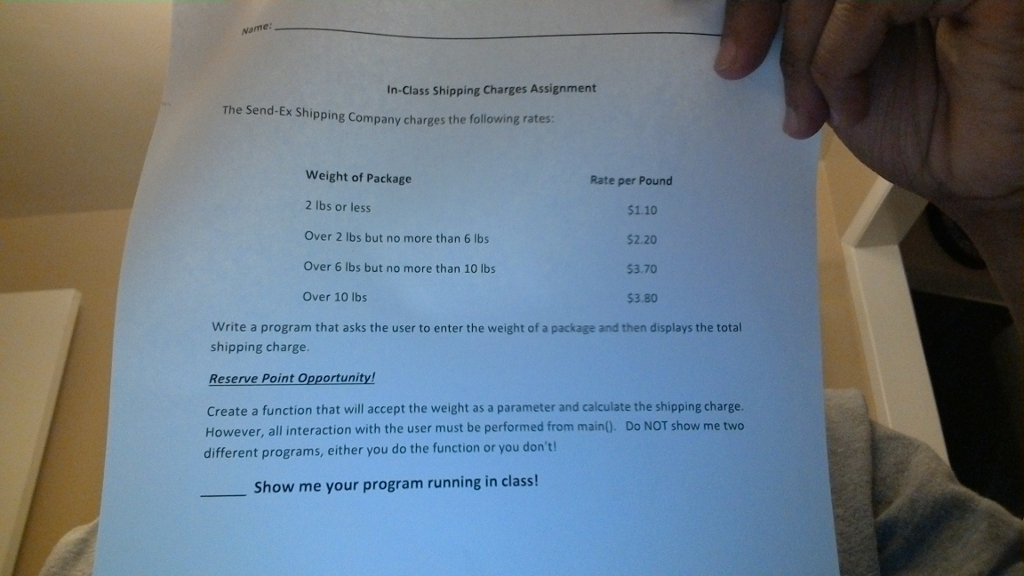 Solved The Send-Ex Shipping Company charges the following | Chegg.com