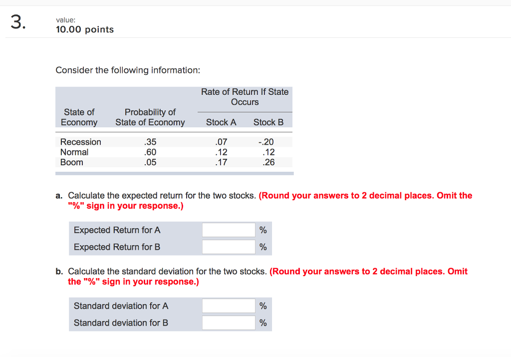 Solved 3.10 00 points value: Consider the following | Chegg.com