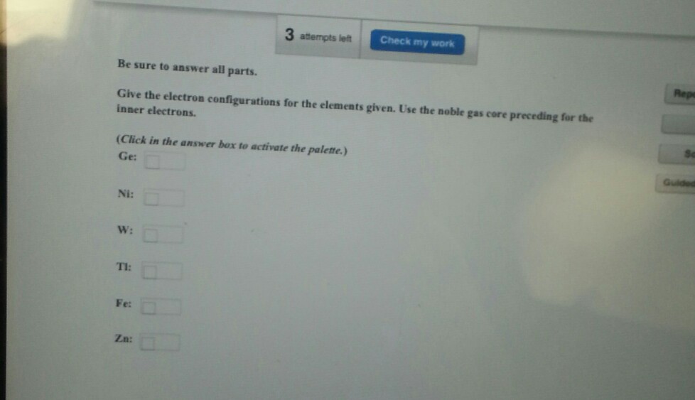 Solved Give the electron configurations for the elements | Chegg.com