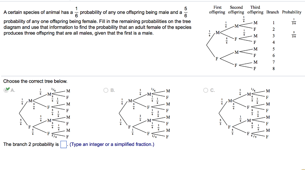 Solved First Second Third offspring offspring offspring | Chegg.com
