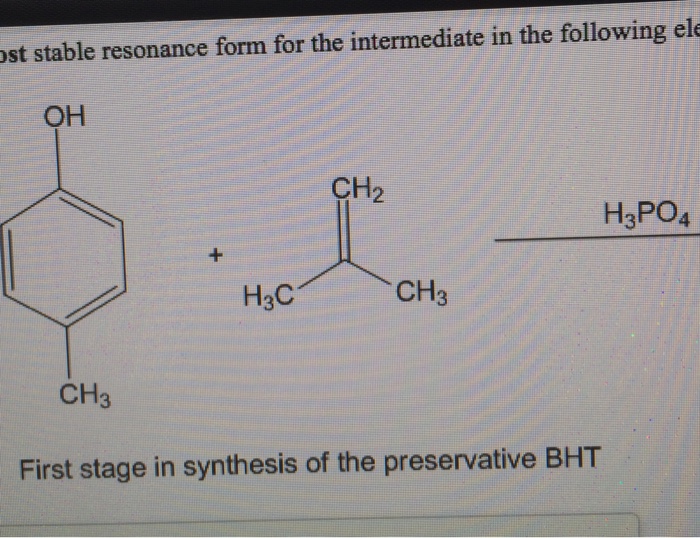Solved Draw the most stable resonance form for the | Chegg.com