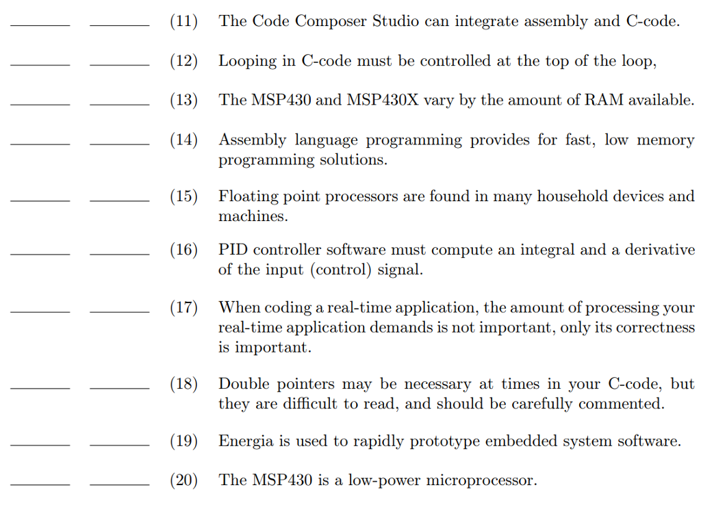 Solved (11) The Code Composer Studio can integrate assembly | Chegg.com