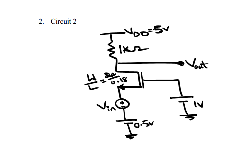 Solved Determine the small-signal characteristics (gain, | Chegg.com
