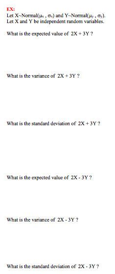 Solved EX: Let X-Normal(μ, σ.) and Y~Normal(Hy , σ). Let X | Chegg.com