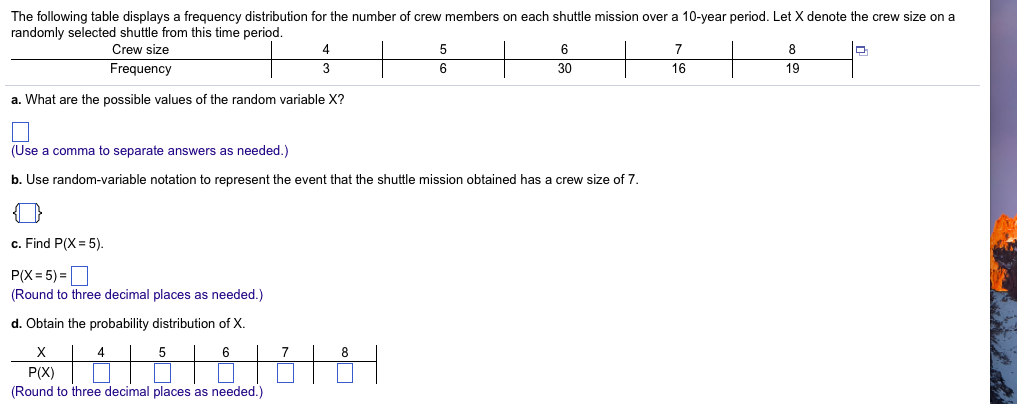Solved The following table displays a frequency distribution | Chegg.com