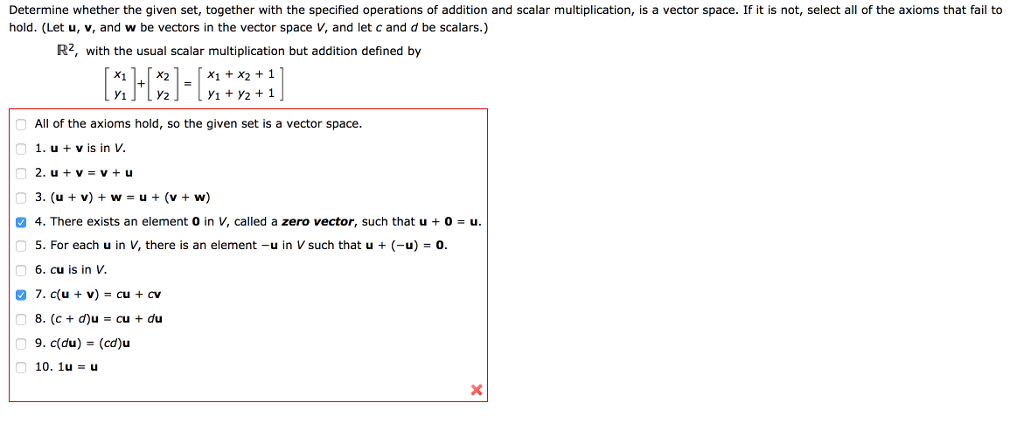 Solved Determine whether the given set, together with the | Chegg.com