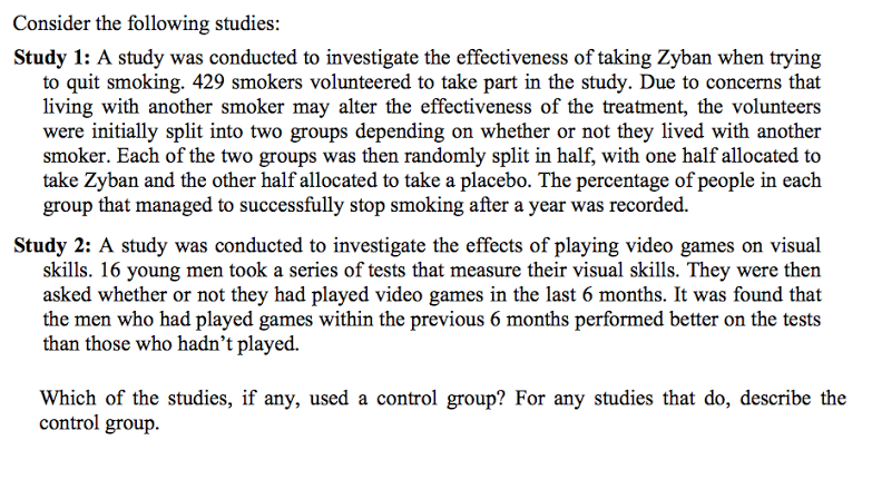 Solved A study was conducted to investigate the | Chegg.com