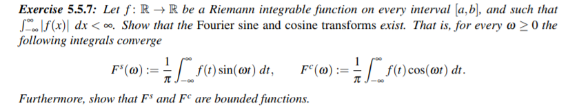 Solved Exercise 5.5.7: Let f: R-R be a Riemann integrable | Chegg.com