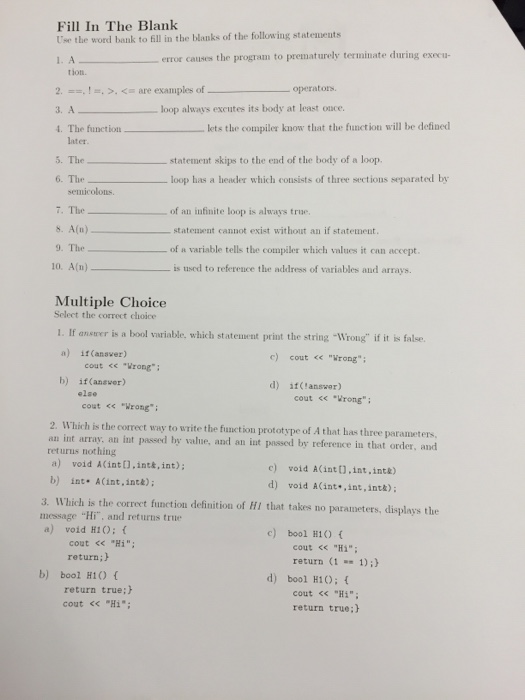Solved A_____error causes the program to prematurely | Chegg.com